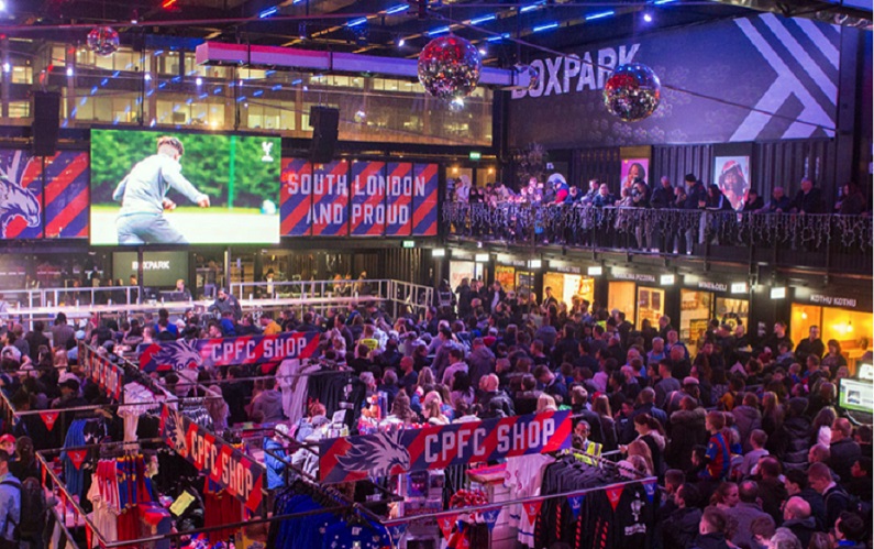 BOXPARK Croydon hosts football fandom experience for Saturday's Crystal ...