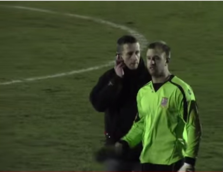 VIDEO: Kingstonian goalkeeper jumps into stand and attacks fans at end ...