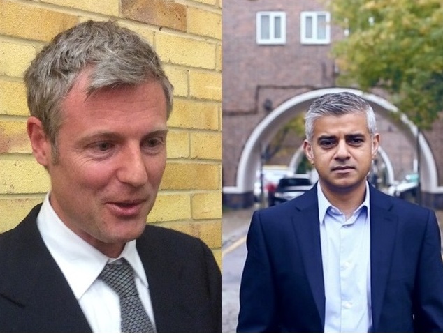 London mayoral candidates Zac Goldsmith and Sadiq Khan join third ...