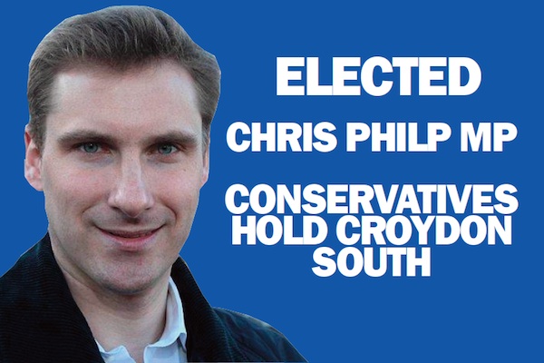 General Election 2015: Conservative Chris Philip wins Croydon South ...