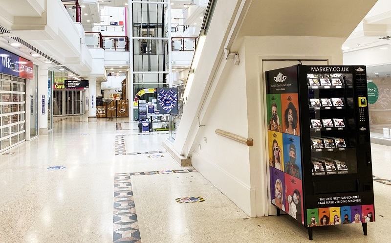 Maskey face covering vending machines pop-up across London | South West ...