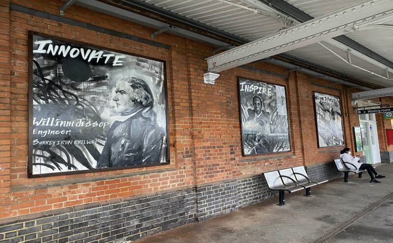 New Purley station art commemorating inspirational people unveiled