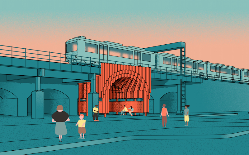 Nine Elms viaduct to get "Tunnel vision" makeover