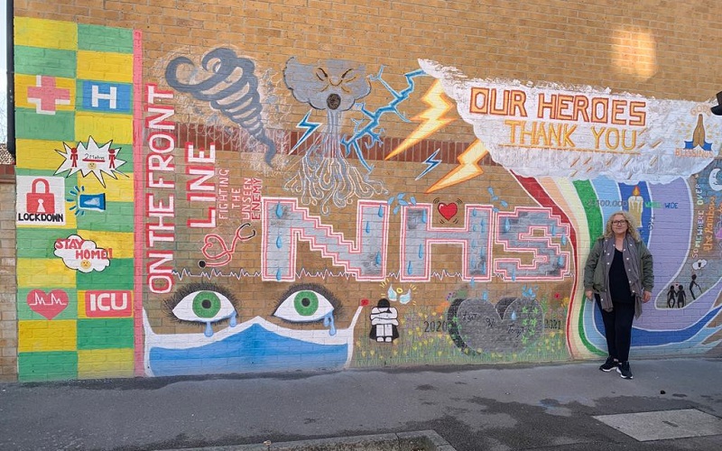 NHS mural in Tooting to stay until June after housing company u-turn