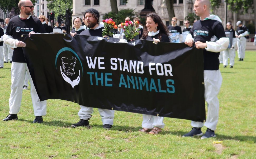 Animal activists gather for We Stand For The Animals memorial