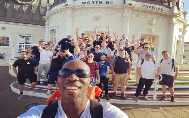 Blokes walk and talk for 17 miles to tackle men's mental health