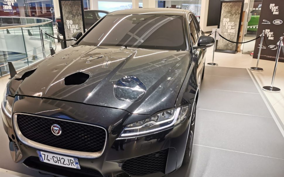 See the Land Rover Defender and Jaguar XF featured in No Time To Die