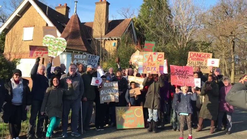 Protestors demand Croydon Council stop sale of culturally significant lodge