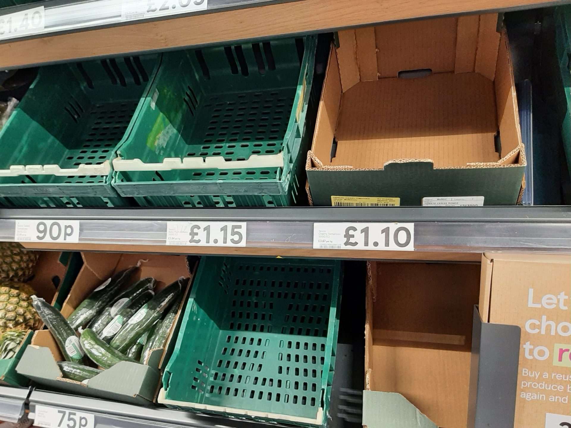 Family business has fruit and veg while supermarkets are empty