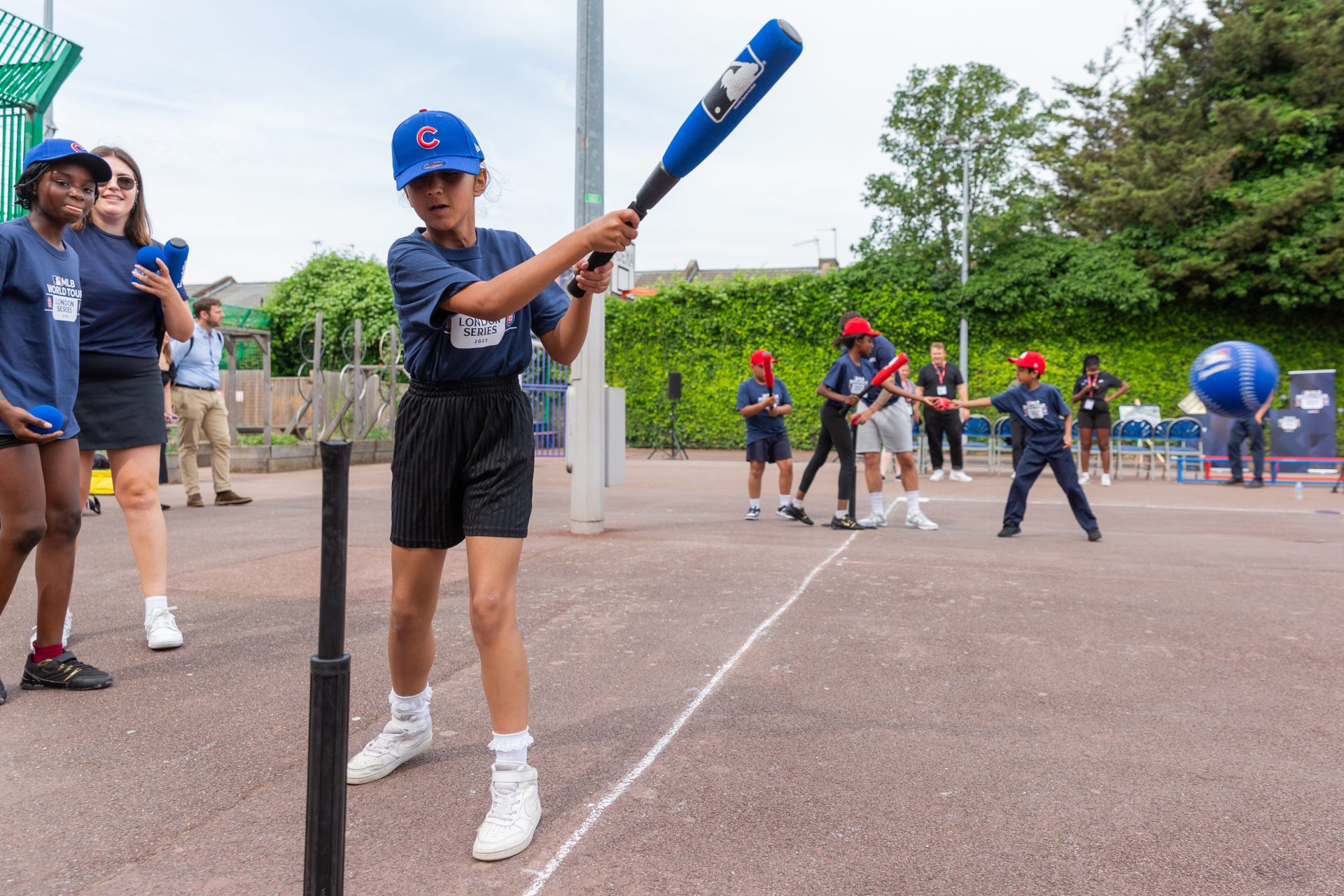 Excitement of baseball brought to school children for London Series
