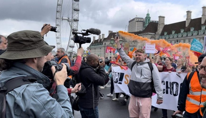 National Education Union march on Parliament