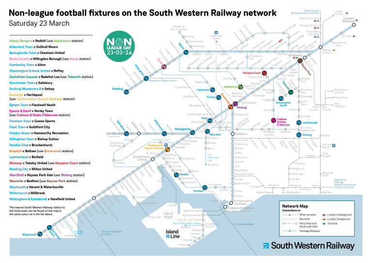 South Western Railway kicks off its support of Non-League Day