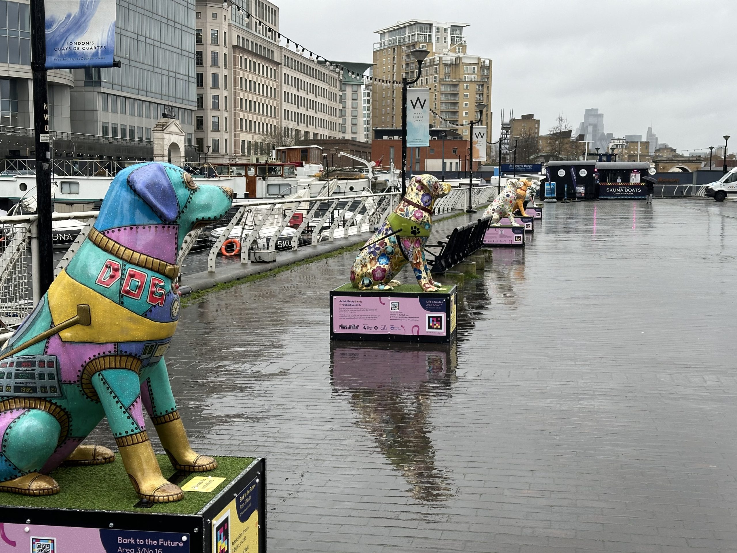 Paws on the Wharf: celebrating guide dogs through art