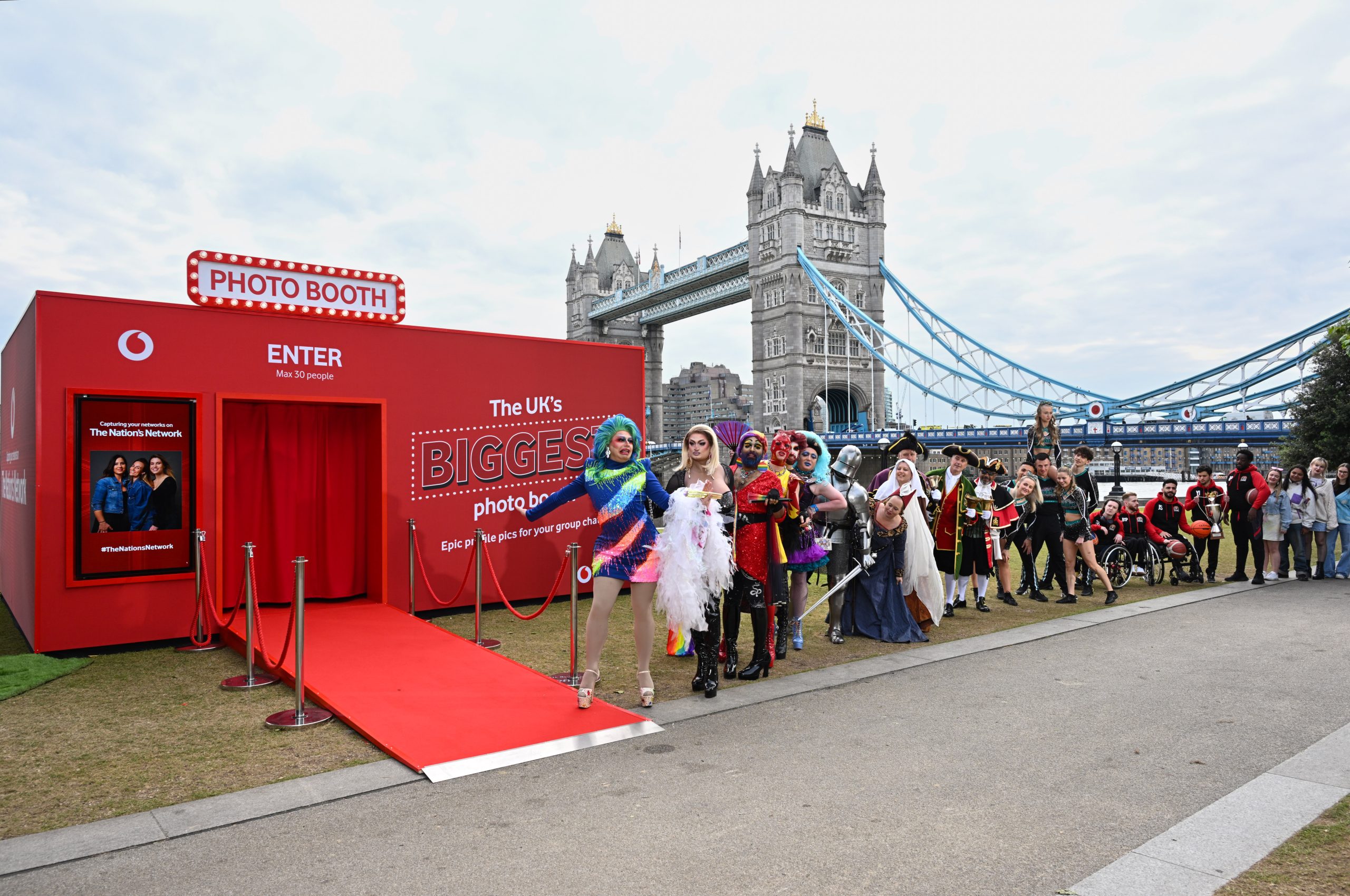 Vodafone launches 'The Nations Network' with UK's largest photo booth ...
